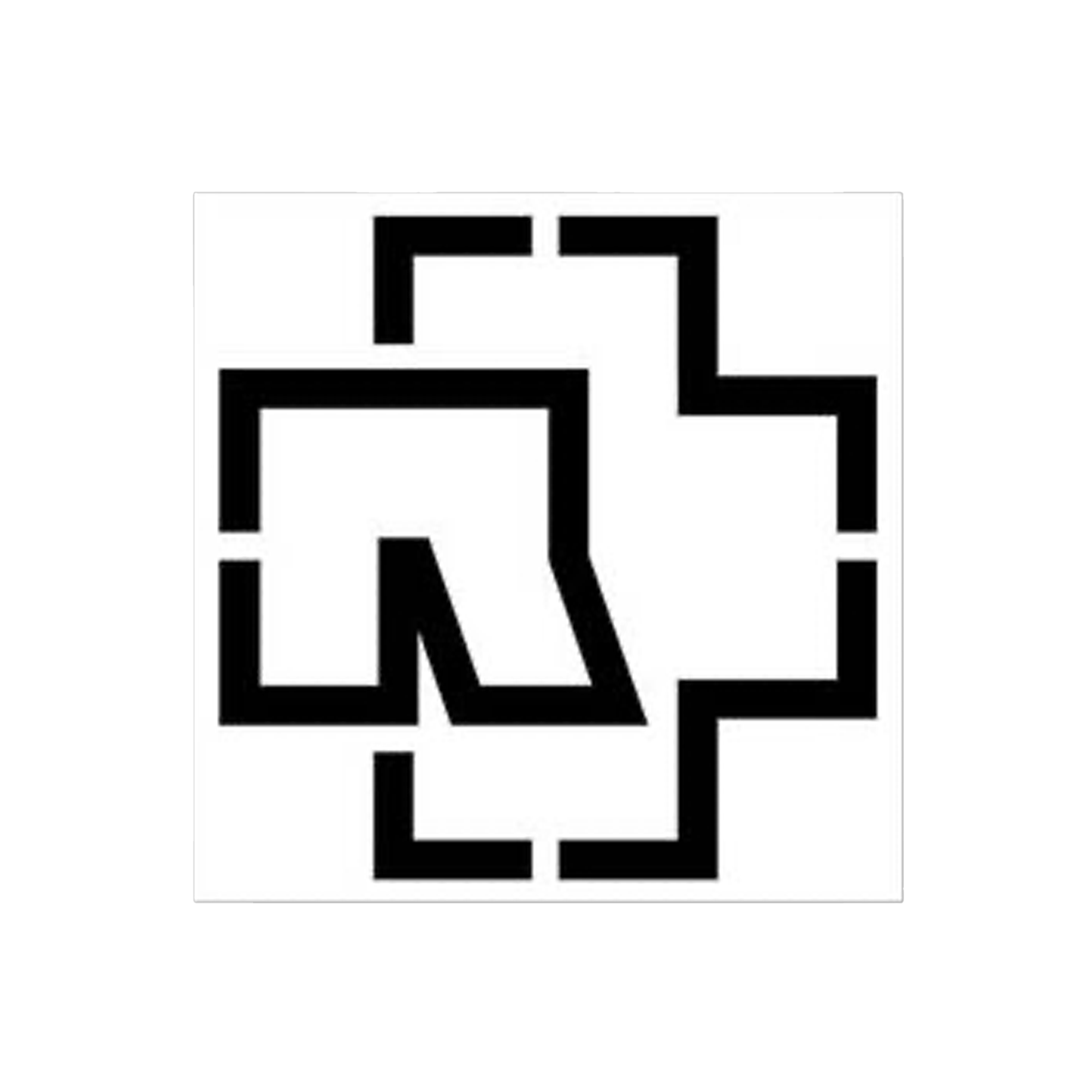 Sticker ”Logo” (4”x 4”) | Rammstein-Shop