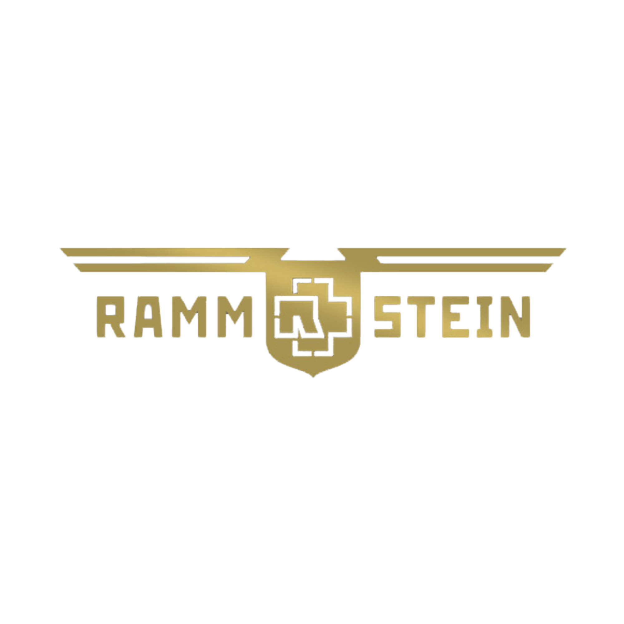 Window Decal Gold ”D.R.” | Rammstein-Shop